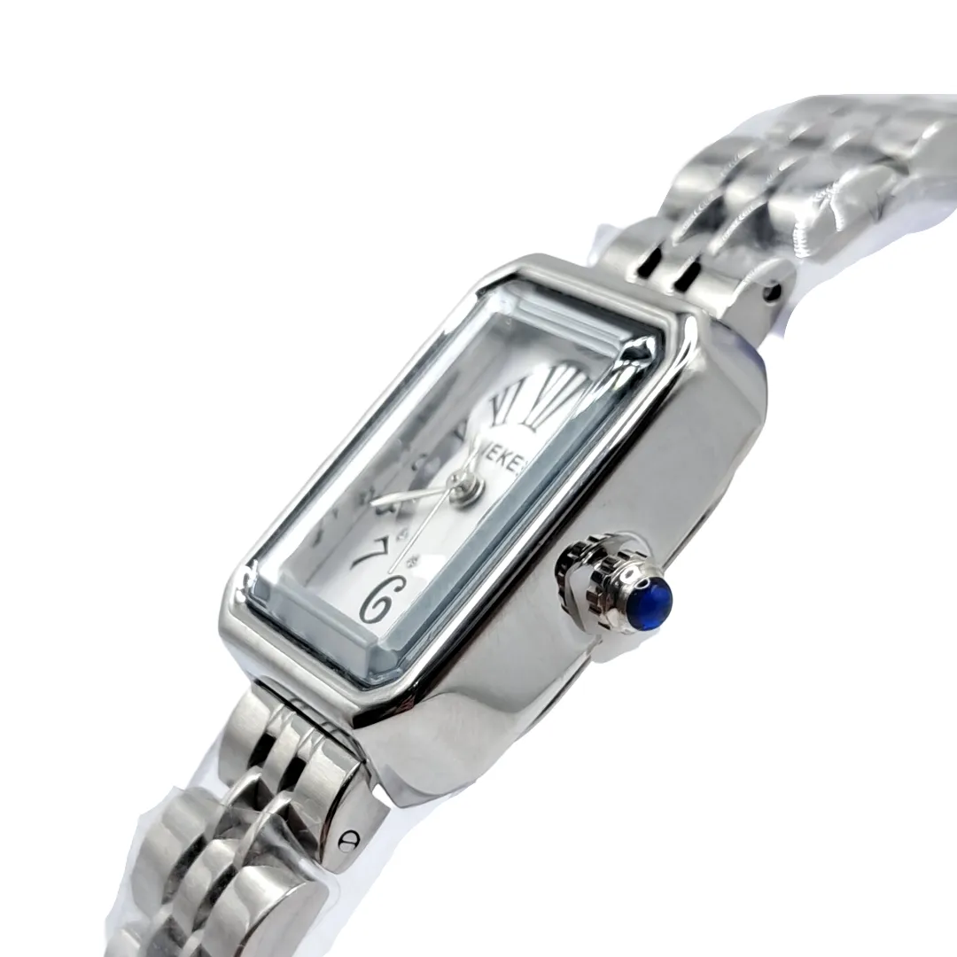 Montre rectangulaire vintage « IEKE » argentée - Montre de style rétro ...